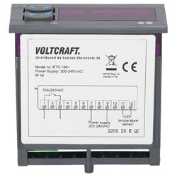 VOLTCRAFT ETC-100+ Digital Thermostat Temperature Controller | Rapid Online