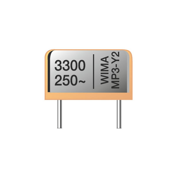 Wima MPY20W1330FA00MS 3300pF ±20% 250 VAC Metallized Paper Capacitor Y2 ...