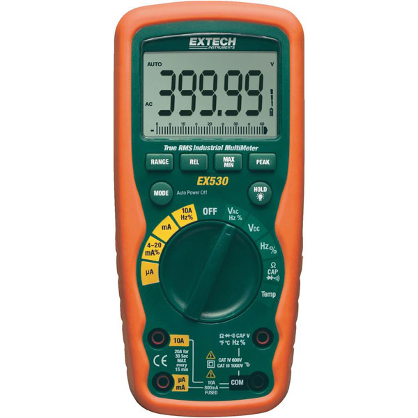Extech EX530 Digital Multimeter 40000 Counts CATIV 600V | Rapid Online