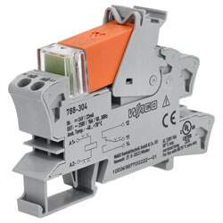 WAGO 788-304 24VDC 16A SPDT-CO DIN Rail Mountable Relay Module | Rapid Online