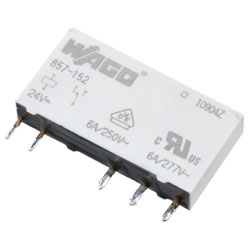 WAGO 857-304 24VDC 6A SPDT-CO DIN Rail Mountable Relay Module | Rapid ...