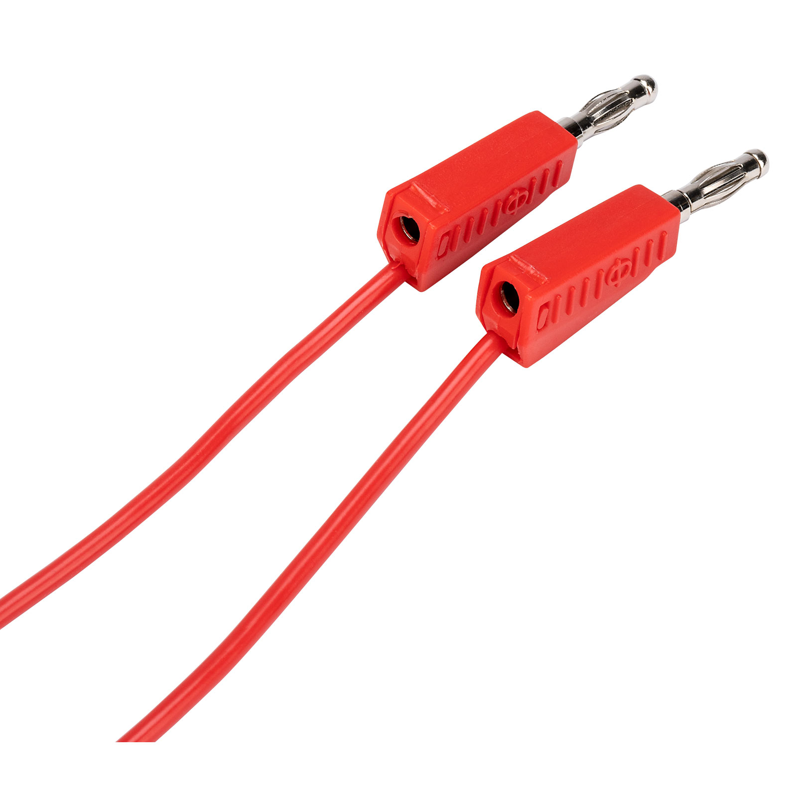 R-TECH 524592 Test Lead 50cm 4mm Stackable Plugs Red, 15A 30VAC/60VDC ...