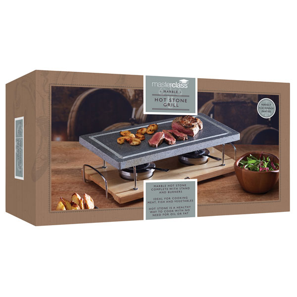 Kitchen Craft ARTSTONEGRILL Natural Marble Hot Stone Grill | Rapid Online