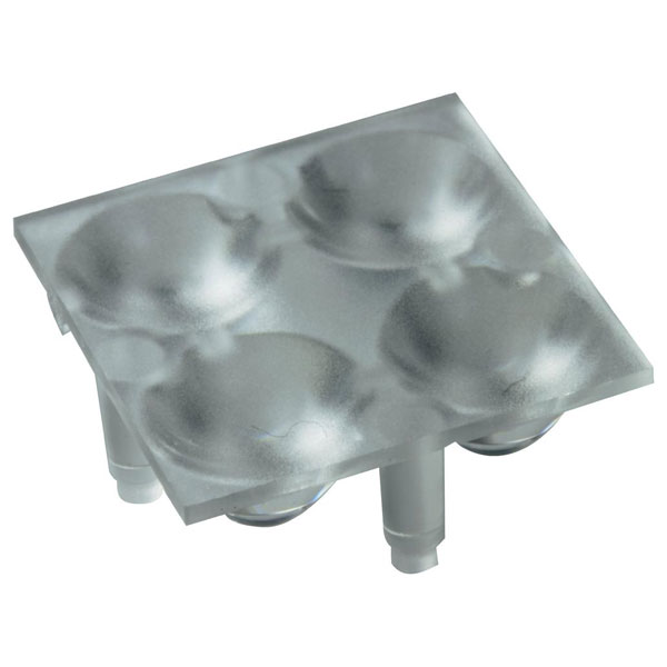 Carclo 10613 Wide Spot Frosted Square 4 LED Array Optic 10mm | Rapid ...