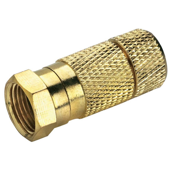 BKL 0403423 Gold-line F-Plug Waterproof 7mm Coax Cable Gold-plated ...