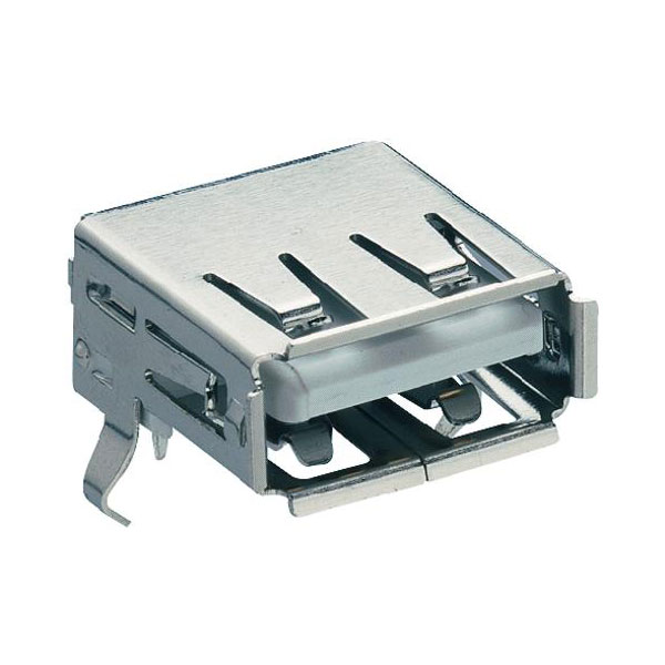 Lumberg 2410 02 USB 2.0 Chassis Socket Type A for PCB Angled | Rapid ...