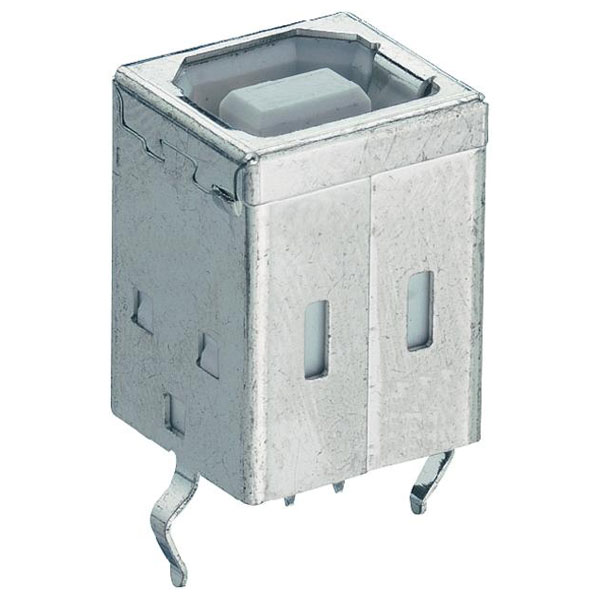 Lumberg 2411 01 USB 2.0 Chassis Socket Type B for PCB | Rapid Electronics