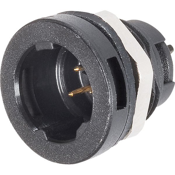 Binder 09-4707-00-03 Male Panel Mount 3 Pin Micro Push-Pull with 4-6mm ...