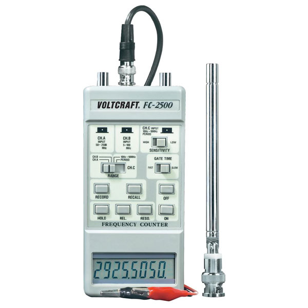 VOLTCRAFT FC-2500 Frequency Counter 50 MHz - 2.5 GHz | Rapid Electronics