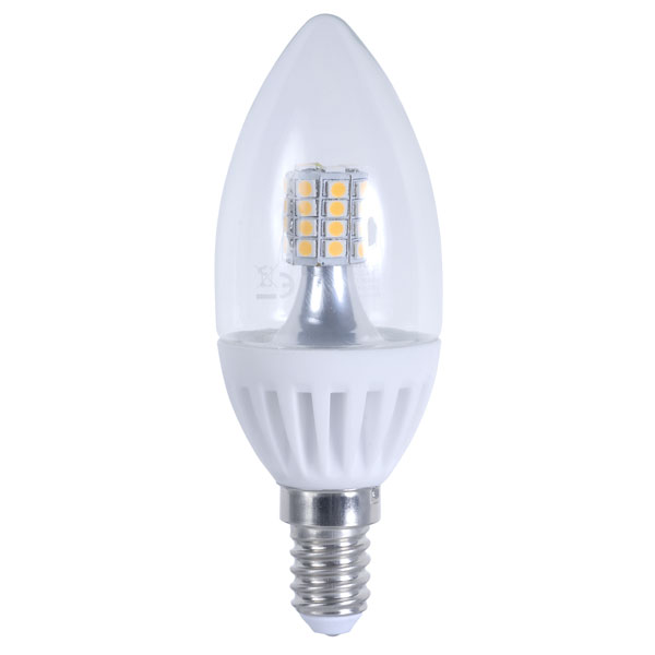 Duracell LED 3.5W Clear Candle Dimmable Bulb SES Cap | Rapid Online