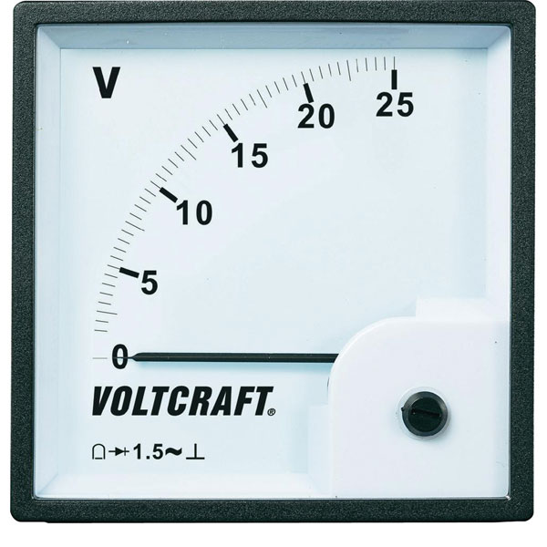 Voltcraft AM-96x96/25V Analogue Panel Meter | Rapid Electronics