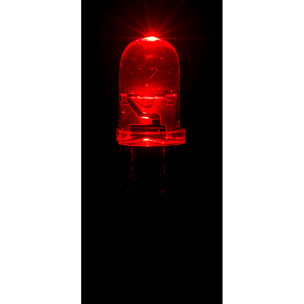 Kingbright L-53SRC-J4 5mm Super Bright Red LED Clear 4500mcd | Rapid Online