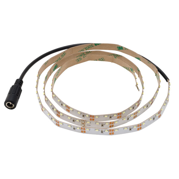 1m 24V LED Strip Warm White with 2.1mm Input Socket 60pcs 14.4W per ...