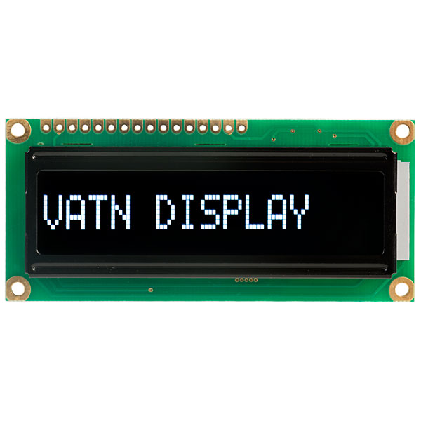 Midas Displays MC11605A12W-VNMLW 16x1 VATN LCD Display Negative Mode ...