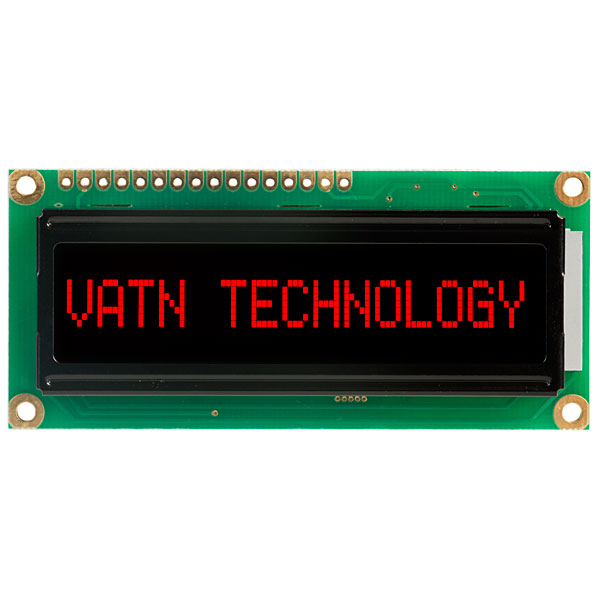 Midas Displays MC11605A12W-VNMLR 16x1 VATN LCD Display Negative Mode ...