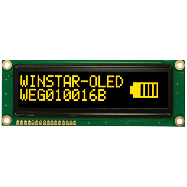 Winstar WEG010016BLPP5N00000 100x16 Graphic OLED Display, Yellow ...