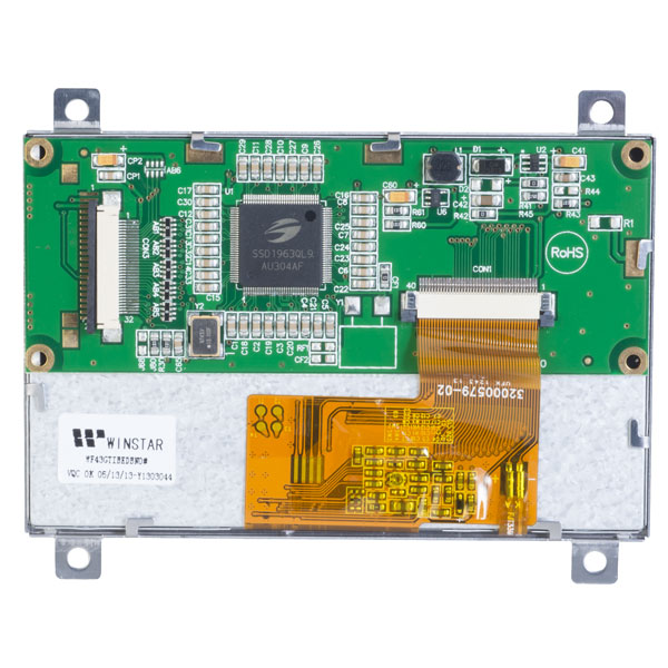 Winstar WF43GTIBEDBN0# 4.3" TFT, 480x272 Pixels, 16-bit Controller ...