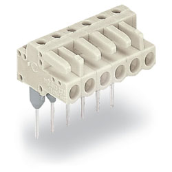 WAGO 722-235/005-000 Female MCS-MIDI 5P 5mm Angled Contact Long Pins | Rapid Electronics