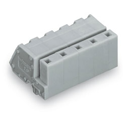 WAGO 731-534/008-000 Female MCS-MIDI 4P 7.5mm Snap-in Feet Angled Pk50 | Rapid Online