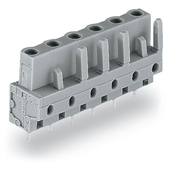 WAGO 232-736 Female MCS-MIDI 6P 7.5mm Straight Solder Pins | Rapid Electronics