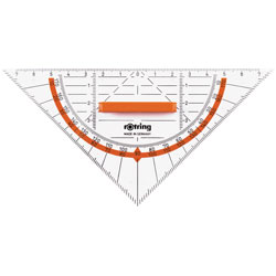 Rotring Centro Set Square With Handle S0903940 | Rapid Electronics