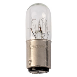 Barthelme 00100029 Small Filament Lamp BA15d 220-260V 6-10W | Rapid Online