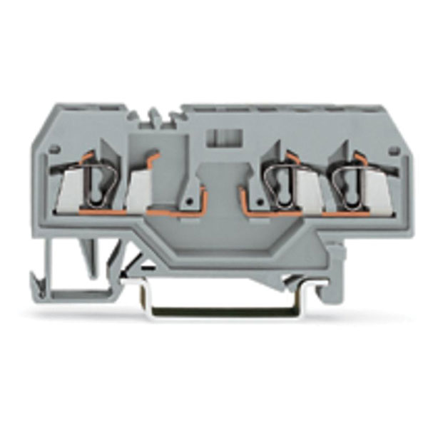 WAGO 280-610 5mm 3-conductor Carrier Terminal Block Grey AWG 28-14 | Rapid Electronics