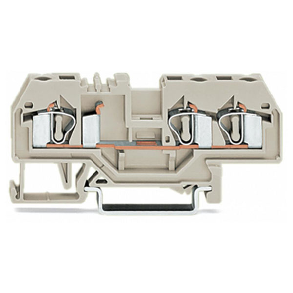 WAGO 281-993 6mm 3-cond. Through Terminal Block ATEX Ex-e II Grey AWG ...