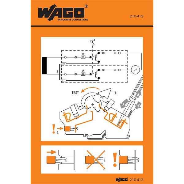 WAGO 210-412 Stickers for Operating Instructions | Rapid Electronics