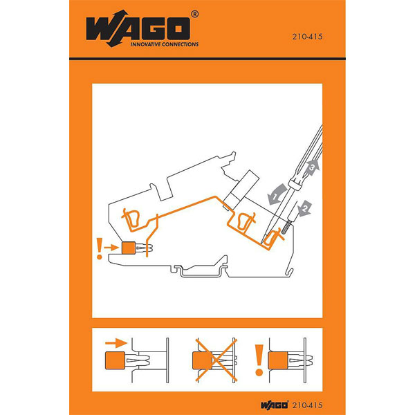 WAGO 210-415 Stickers for Operating Instructions | Rapid Electronics