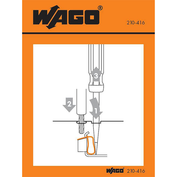 WAGO 210-416 Operating Instruction Stickers for CAGE CLAMP®, Universal ...