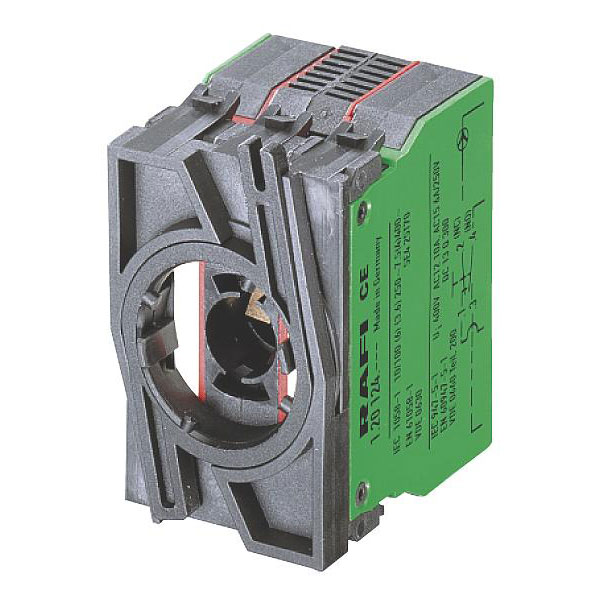 Rafi 1.20.125.024/0000 Contact Block 2NO 6A 250V Spring Type with ...