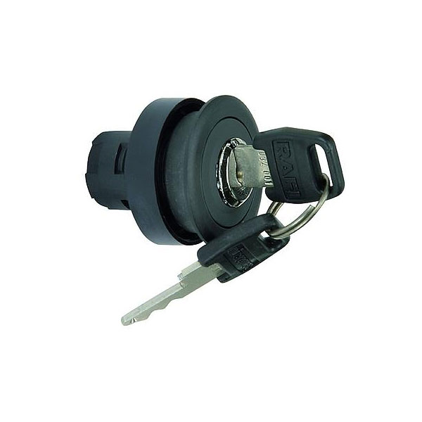 Rafi 1.30.096.411/0000 Key Switch Latch 2 x 90° IP65 Ø28mm Black 6pk ...