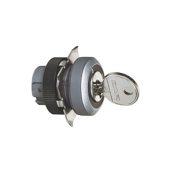 Rafi 1.30.245.201/0800 Key Switch Round Latch 1 x 90° IP65 Silver-Grey ...