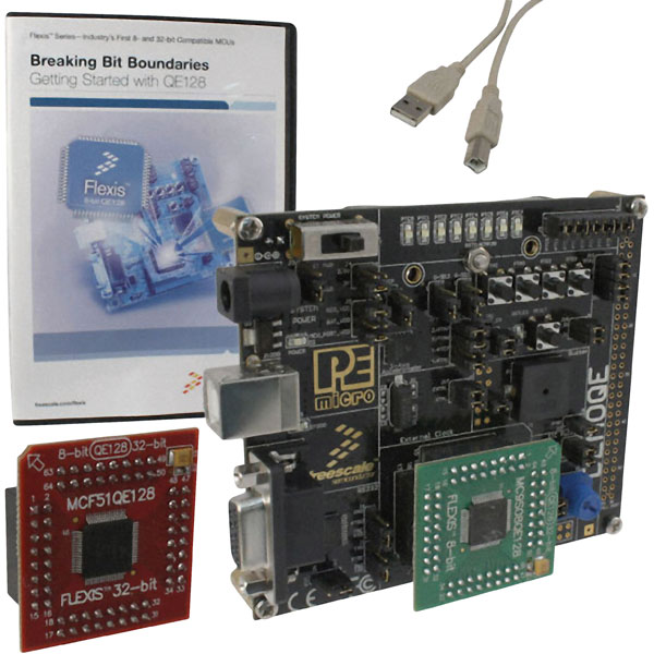 Freescale DEMOQE128 Flexis Series Demo Board | Rapid Electronics