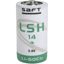 Saft LSH14 C Size 5500mAh Lithium Battery Cell 3.6V | Rapid Electronics