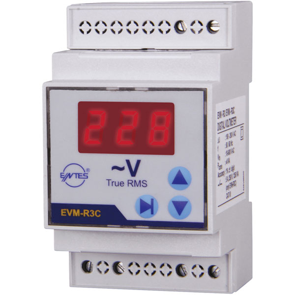 ENTES EVM-R3C DIN Rail Digital Panel Meter | Rapid Electronics