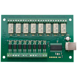 8 Channel 1A Optically Isolated Relay Board Controlled Via USB | Rapid ...