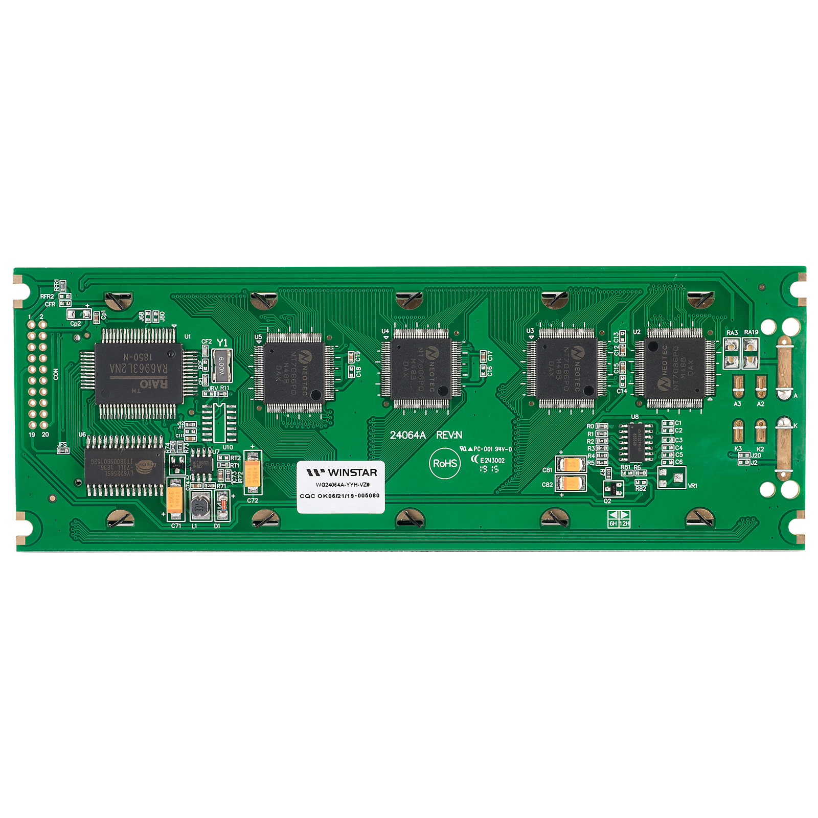 Winstar WG24064A‐YYH‐VZ# 240x64 Graphic LCD Display | Rapid Online