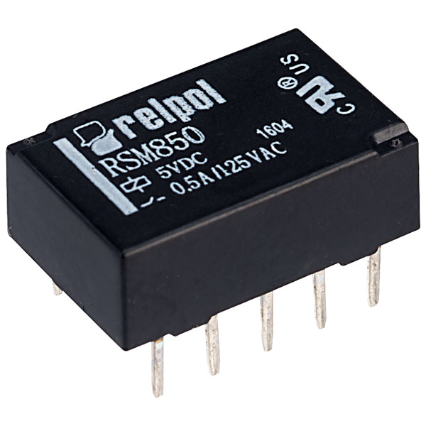 Relpol RSM850-6112-85-1005 DPDT Subminiature Signal Relay 5V 1A PCB ...