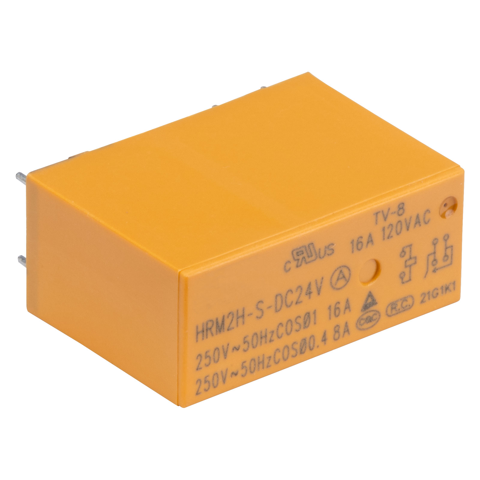 R-TECH 616300 High Sensitivity PCB Power Relay, SPST-NO 24VDC 16A ...