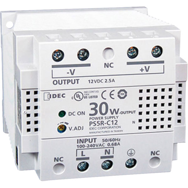 Idec PS5R-C24 DIN Rail Power Supply PFC 24VDC 1.25A 30W 1-Phase | Rapid ...