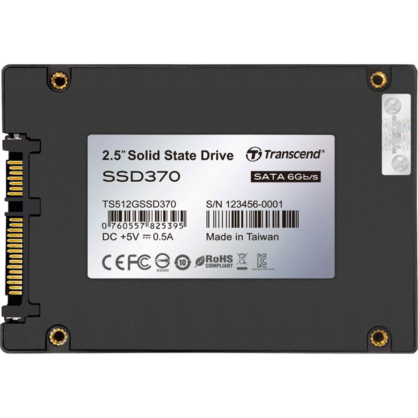 Transcend TS512GSSD370 SATA III 6Gb/s SSD370 2.5" SSD Drive 512GB ...