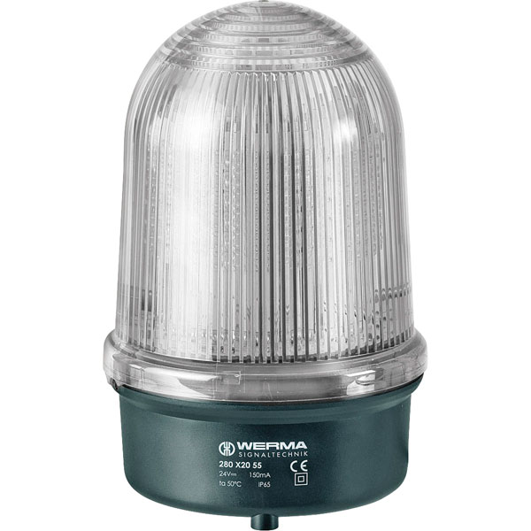 Werma Signaltechnik 280.450.55 LED Double Flash Beacon 24VDC Clear ...