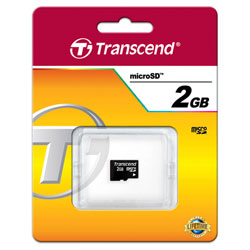 Transcend TS2GUSDC microSD Card 2GB | Rapid Online