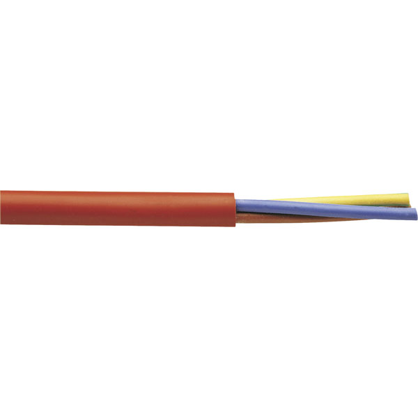 Faber Kabel 030680 Heat, UV and Acid resistant SiHF-J 3 x 1.5mm² Red ...