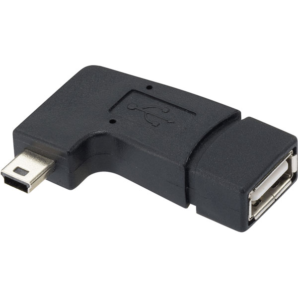 Renkforce 1333761 USB 2.0 Adapter Mini-B To Socket A - Right Angle ...