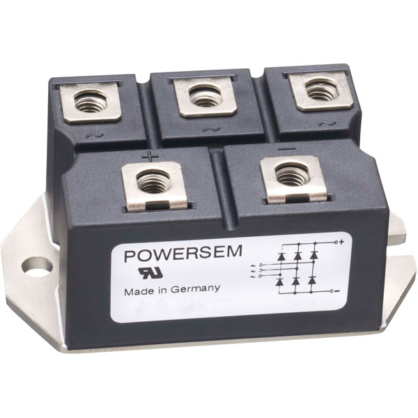POWERSEM PSB 82-12 Single Phase Bridge Rectifier 1200V 72A Screw ...