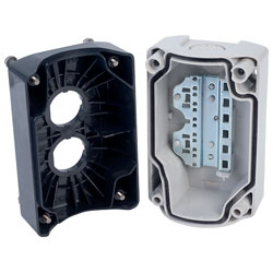 Schneider Electric XALD02 Control Station 2 Way Empty | Rapid Online