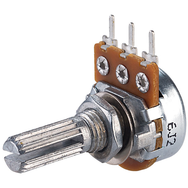 Taiwan Alpha RV16AF 47K LOG 16mm Metal Case PCB Potentiometer | Rapid ...